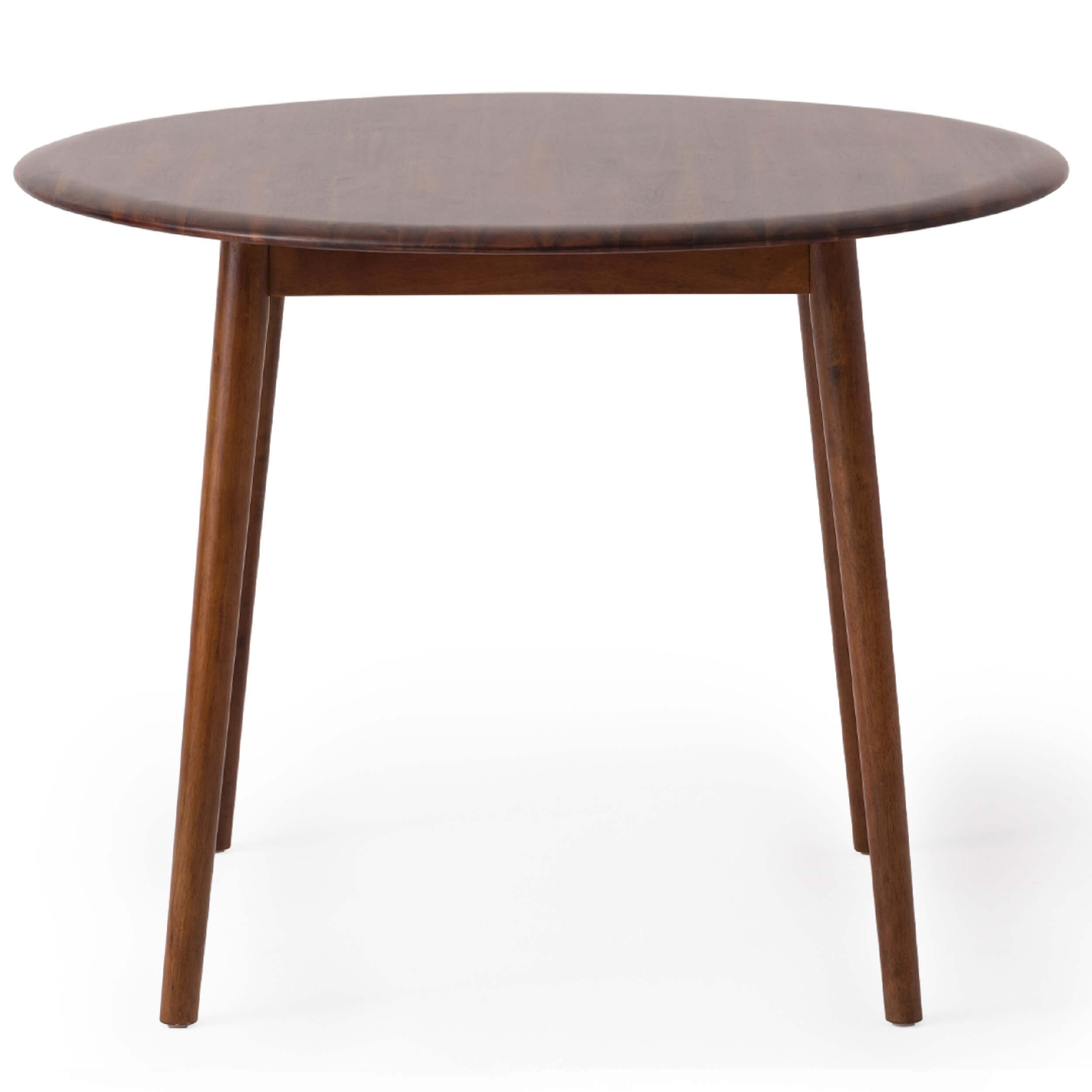 Kacia Round Dinette Table in Java Finish - Solid Acacia Wood - Tuck Studio – TUCK