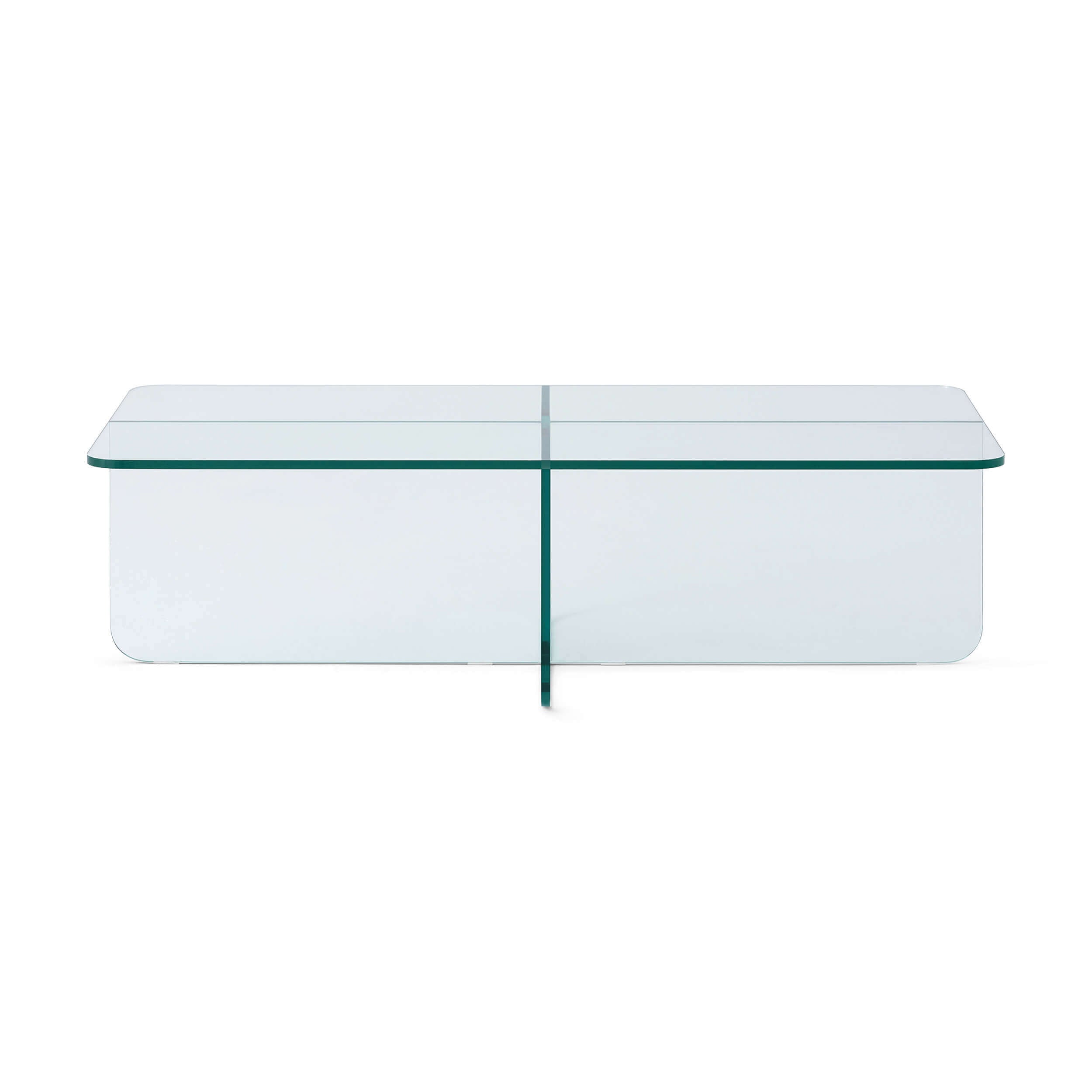 Verre Rectangular Coffee Table – Clear Glass | Sleek & Modern Design – TUCK