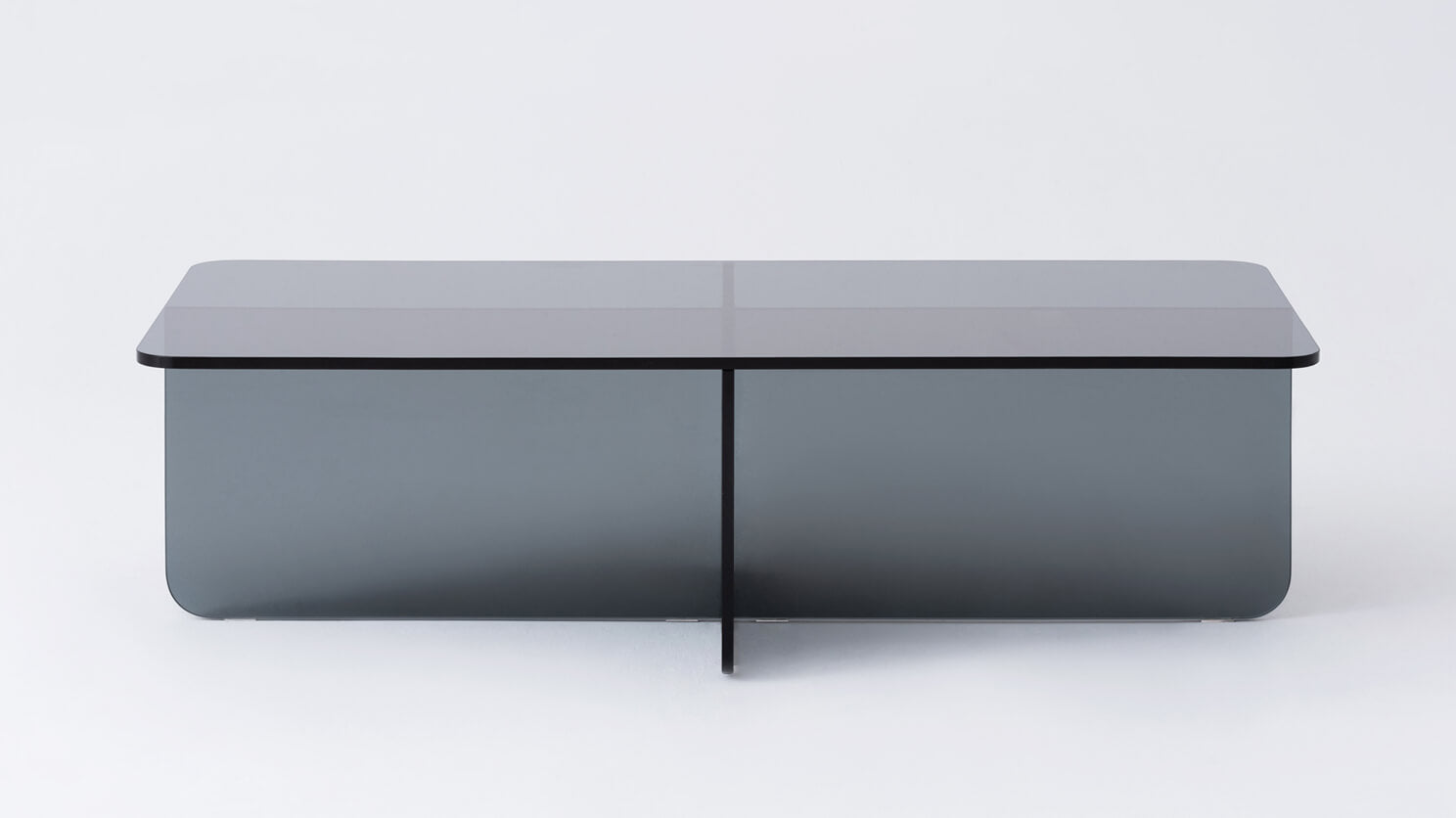 Verre Rectangular Coffee Table – Grey Glass | Sleek & Modern Design – TUCK