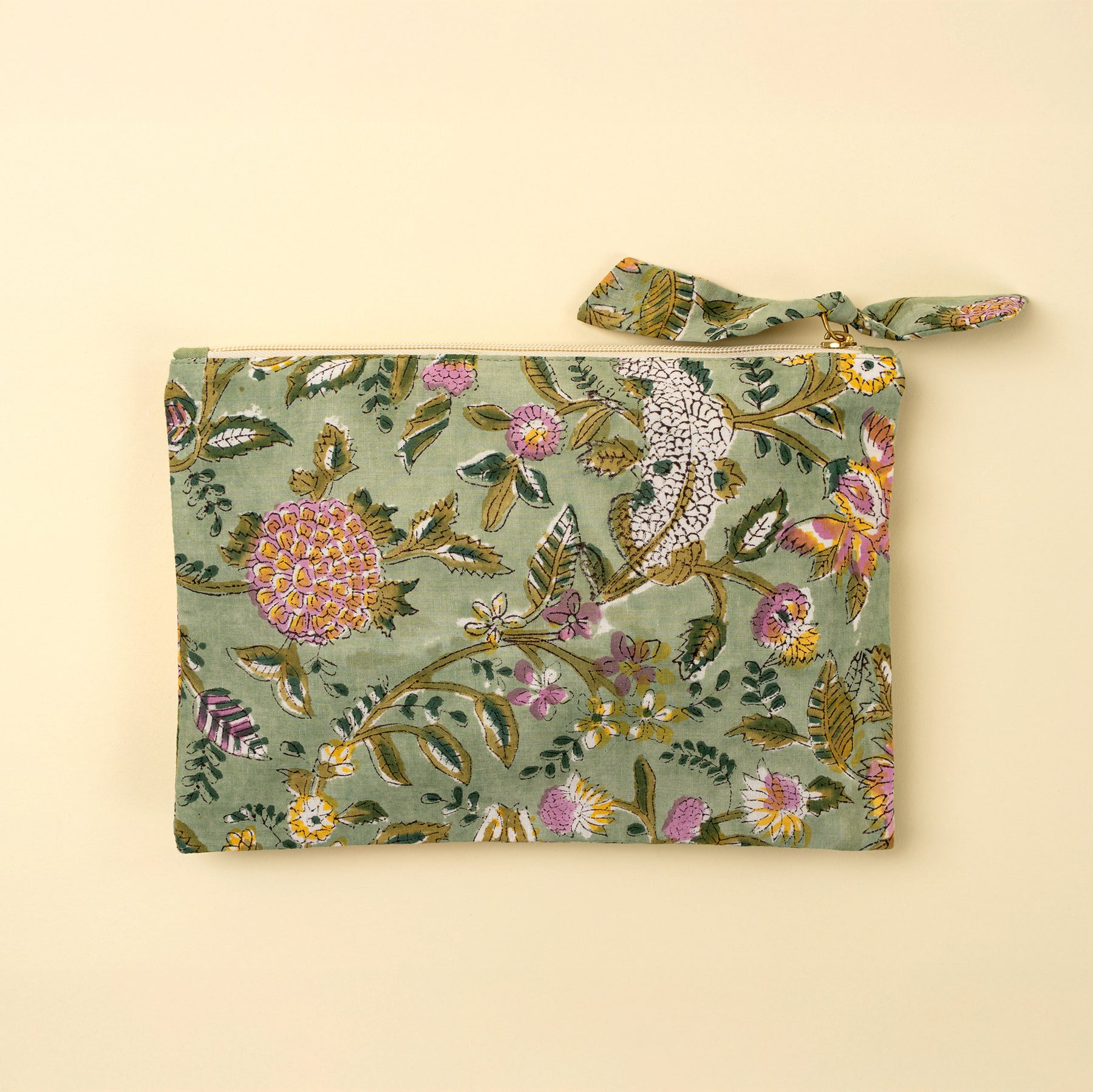 Garden Block Print Pouch – TUCK