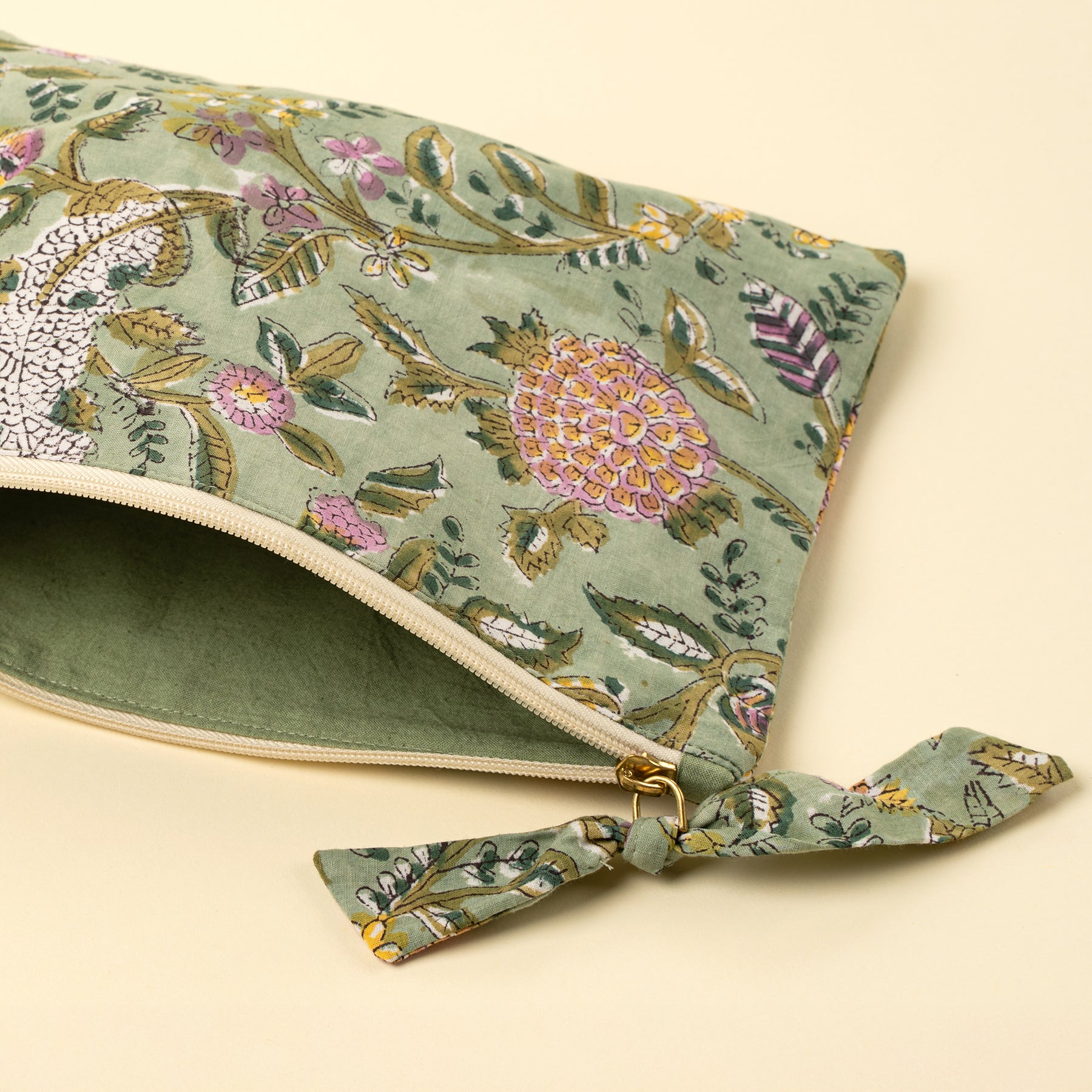 Garden Block Print Pouch – TUCK