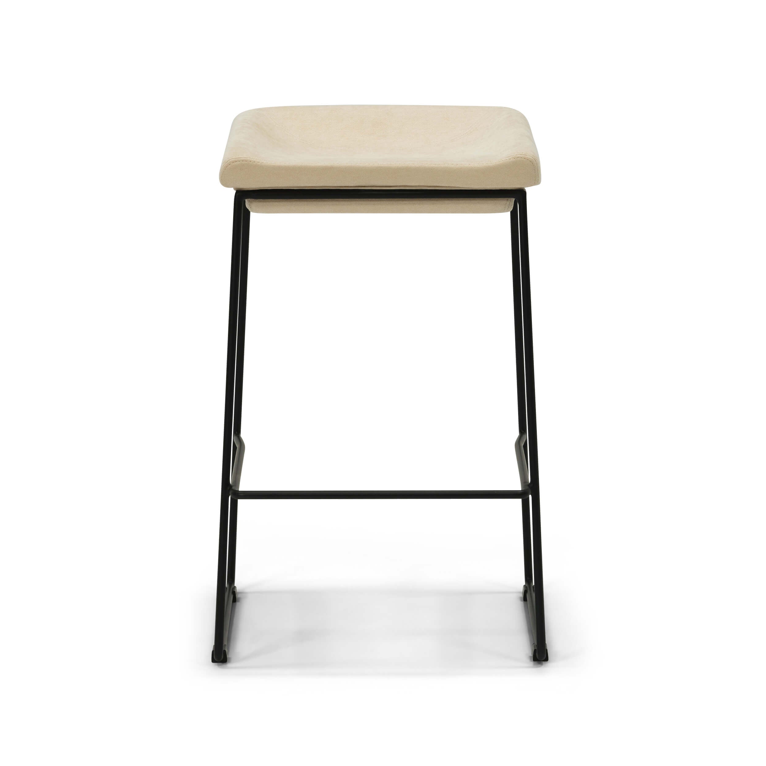 Mackenzie Counter Stool - Sand Seat & Metal Base - Tuck Studio – TUCK