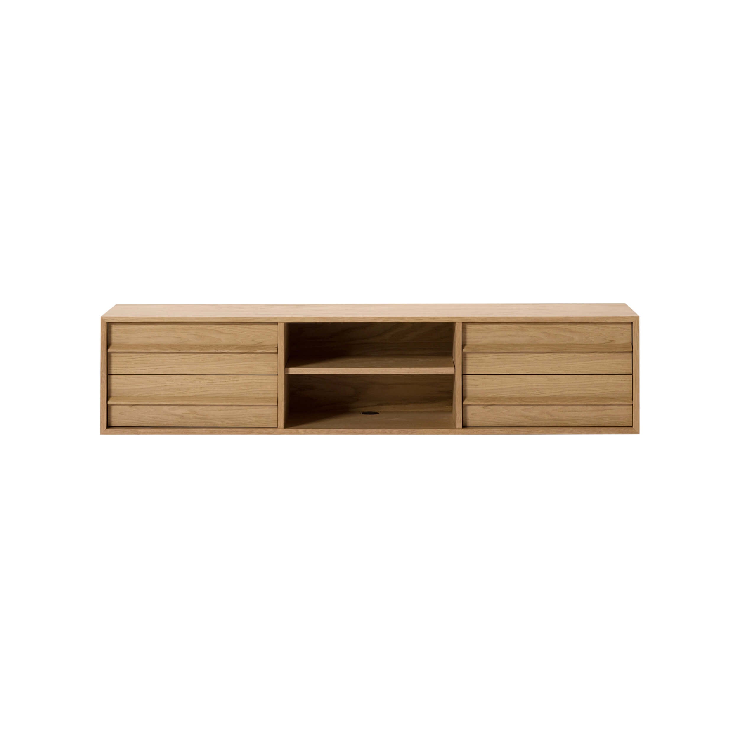 Marcel Floating Media Unit in Oak - Tuck Studio – TUCK