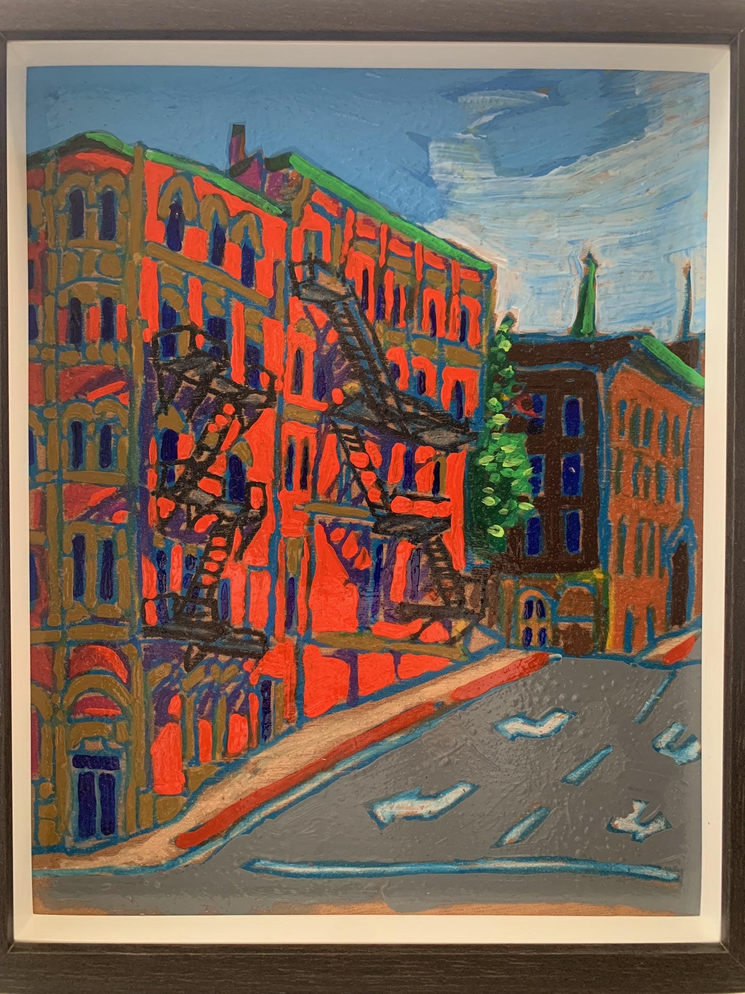 Wonky SJ Streetscapes #1, Framed – TUCK